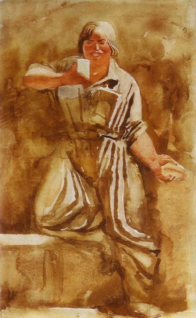 Soviet women drawn by Soviet painters (15 photos) - Izismile.com