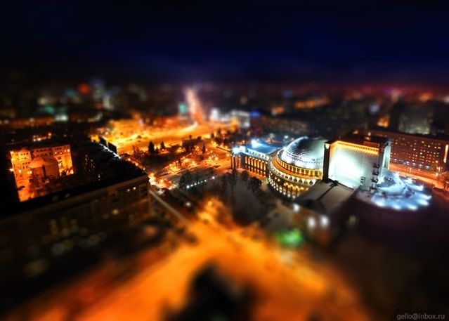 Russian city Novosibirsk with tilt-shift effect (41 pics) - Izismile.com