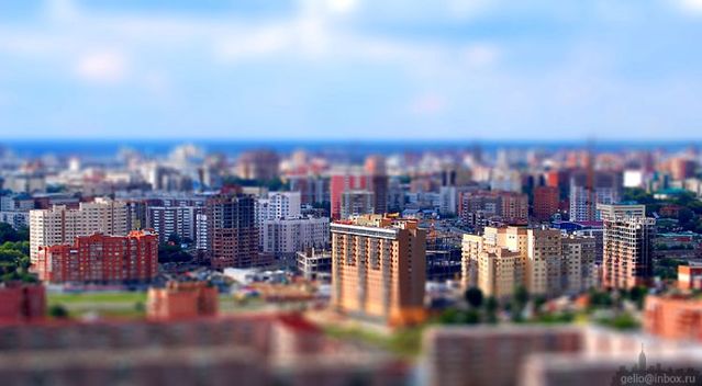 Russian city Novosibirsk with tilt-shift effect (41 pics) - Izismile.com