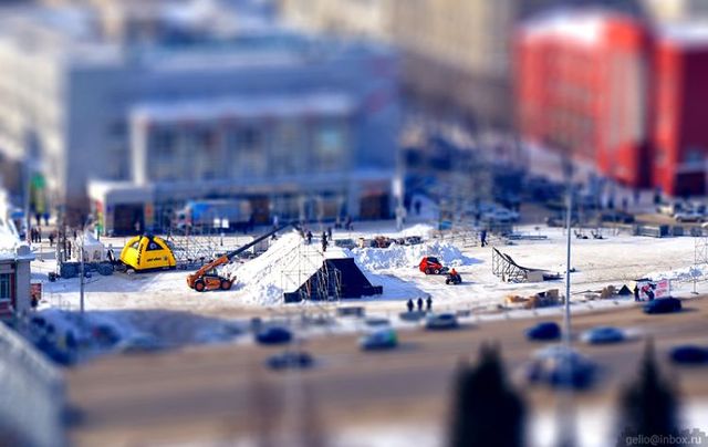 Russian city Novosibirsk with tilt-shift effect (41 pics) - Izismile.com