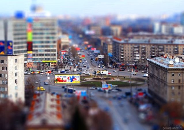 Russian city Novosibirsk with tilt-shift effect (41 pics) - Izismile.com