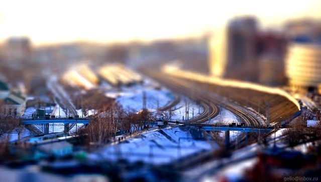 Russian city Novosibirsk with tilt-shift effect (41 pics) - Izismile.com