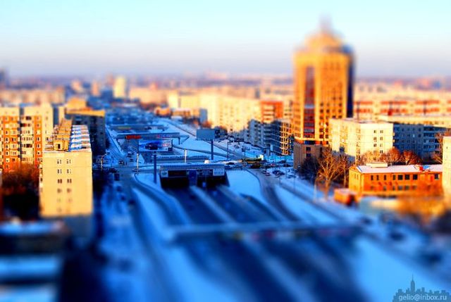 Russian city Novosibirsk with tilt-shift effect (41 pics) - Izismile.com