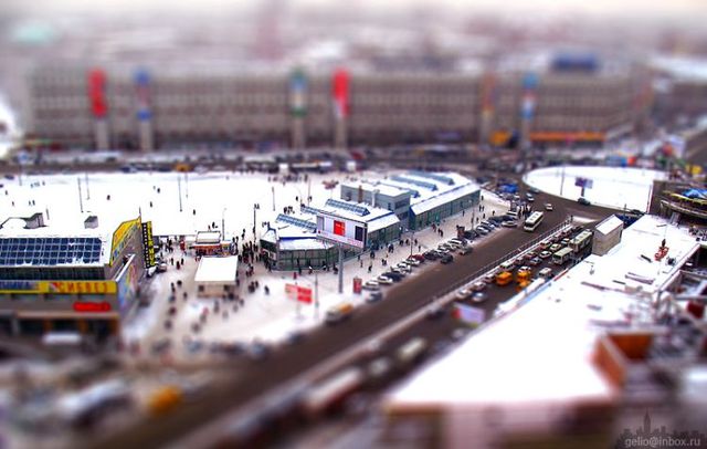 Russian city Novosibirsk with tilt-shift effect (41 pics) - Izismile.com